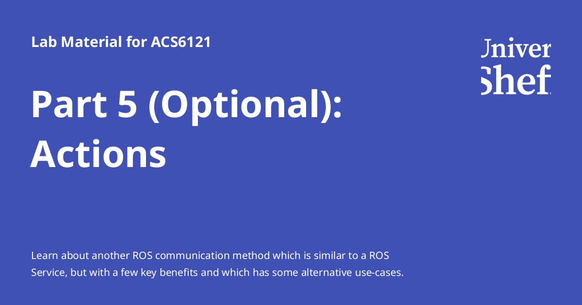 Part 5 (Optional): Actions - Lab Material for ACS6121