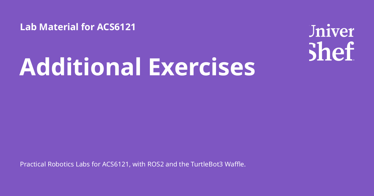 Additional Exercises - Lab Material for ACS6121